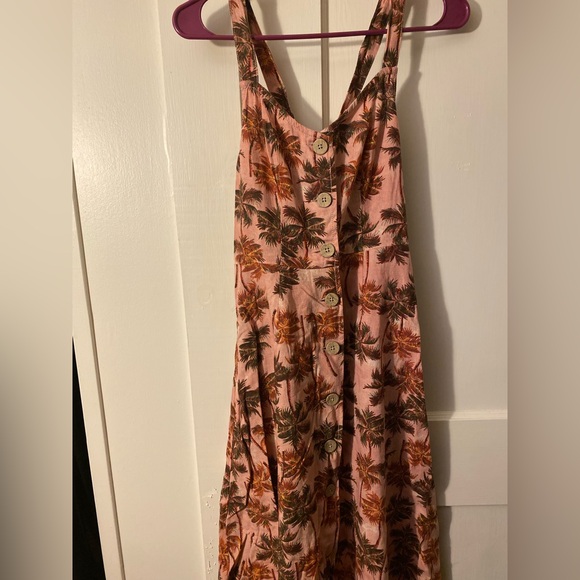 a.n.a | Dresses | Ana Maxi Dress Pink With Palm Trees | Poshmark